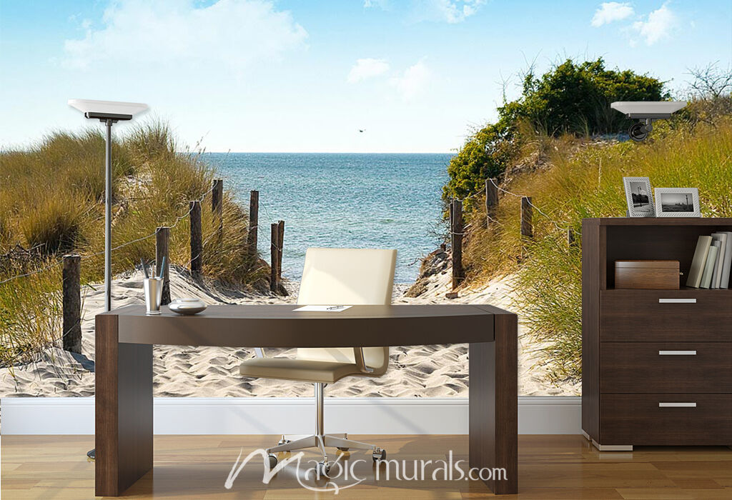 Beach Path Wallpaper Wall Mural by Magic Murals