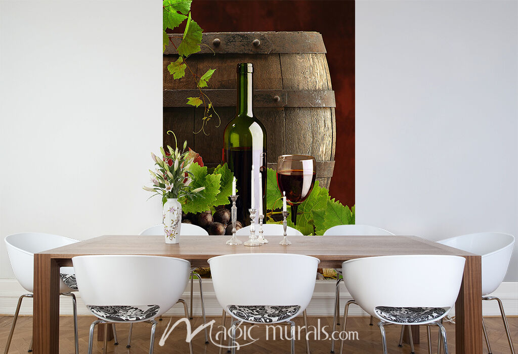 Wine Still Life Wallpaper Wall Mural by Magic Murals
