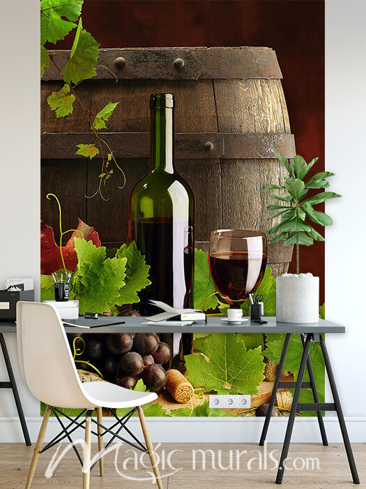 Wine Still Life Wallpaper Wall Mural by Magic Murals