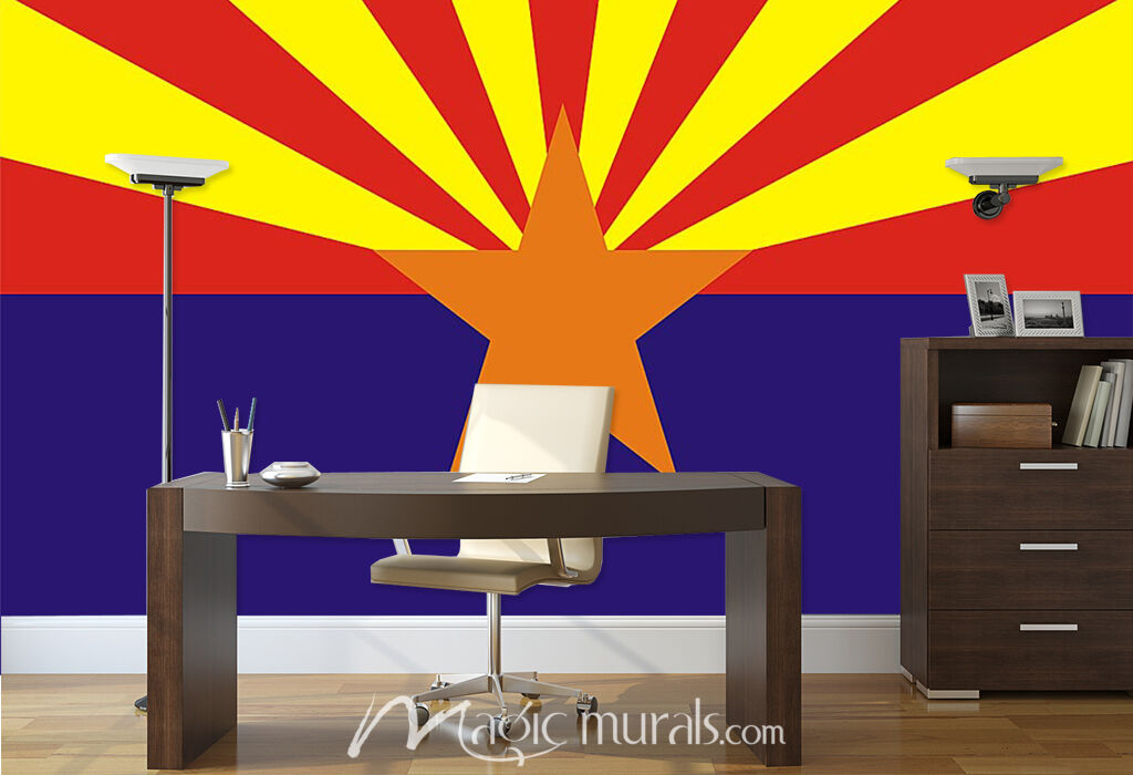 Colorful Arizona State Flag Wallpaper Mural by Magic Murals