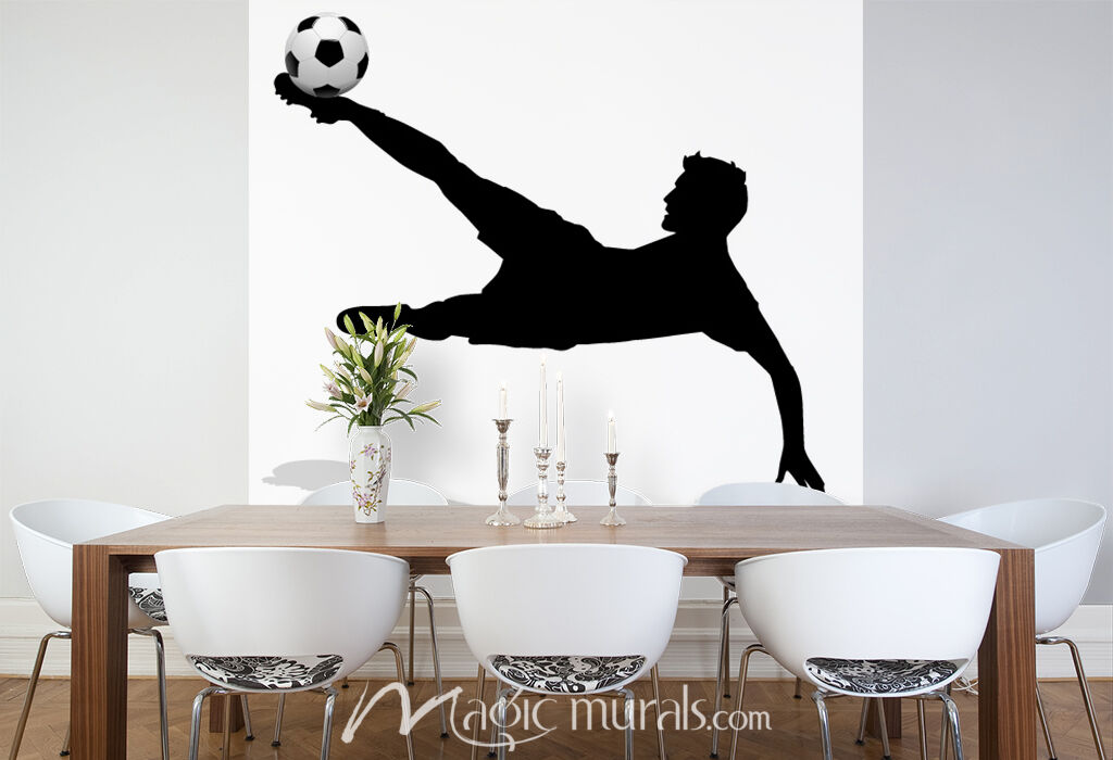 Outline Soccer Wallpaper Wall Mural by Magic Murals