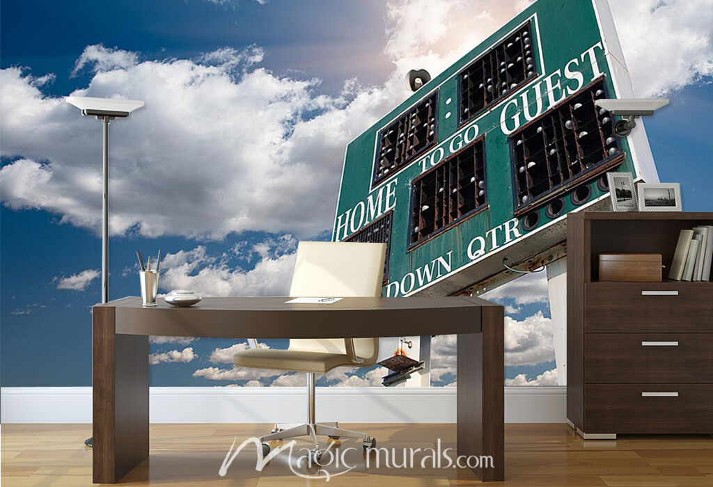 Football Scoreboard Wallpaper Wall Mural by Magic Murals