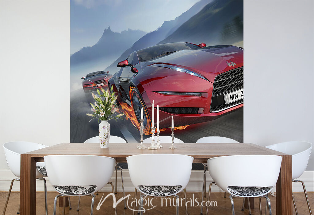 Ready to Race Wallpaper Wall Mural by Magic Murals
