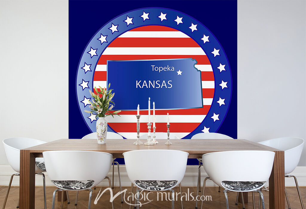 Kansas State Wallpaper Wall Mural by Magic Murals