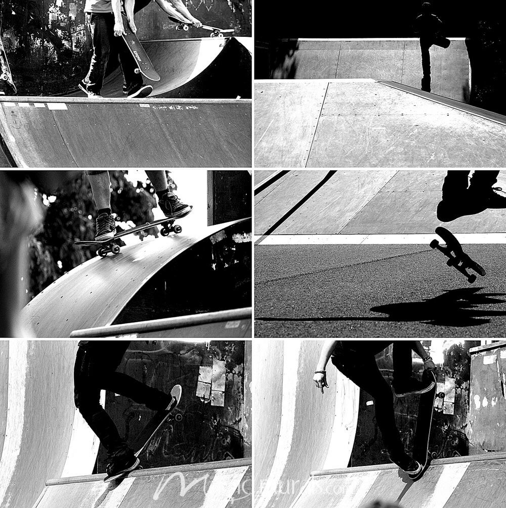 Skate park Collage Wallpaper Wall Mural by Magic Murals