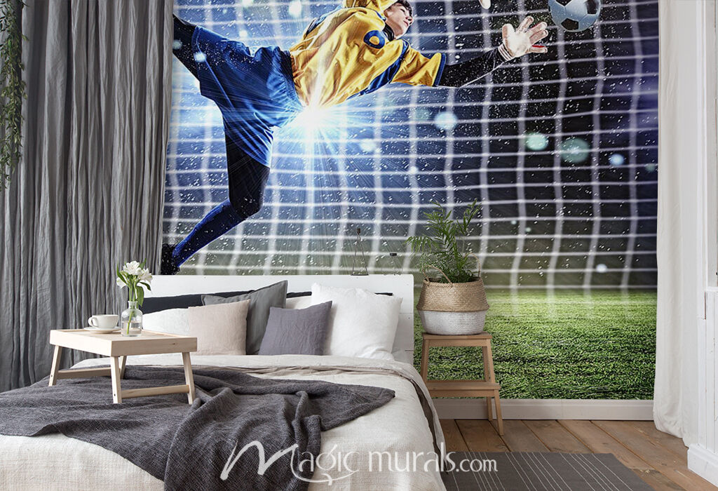 Soccer Goalkeeper Wallpaper Wall Mural by Magic Murals