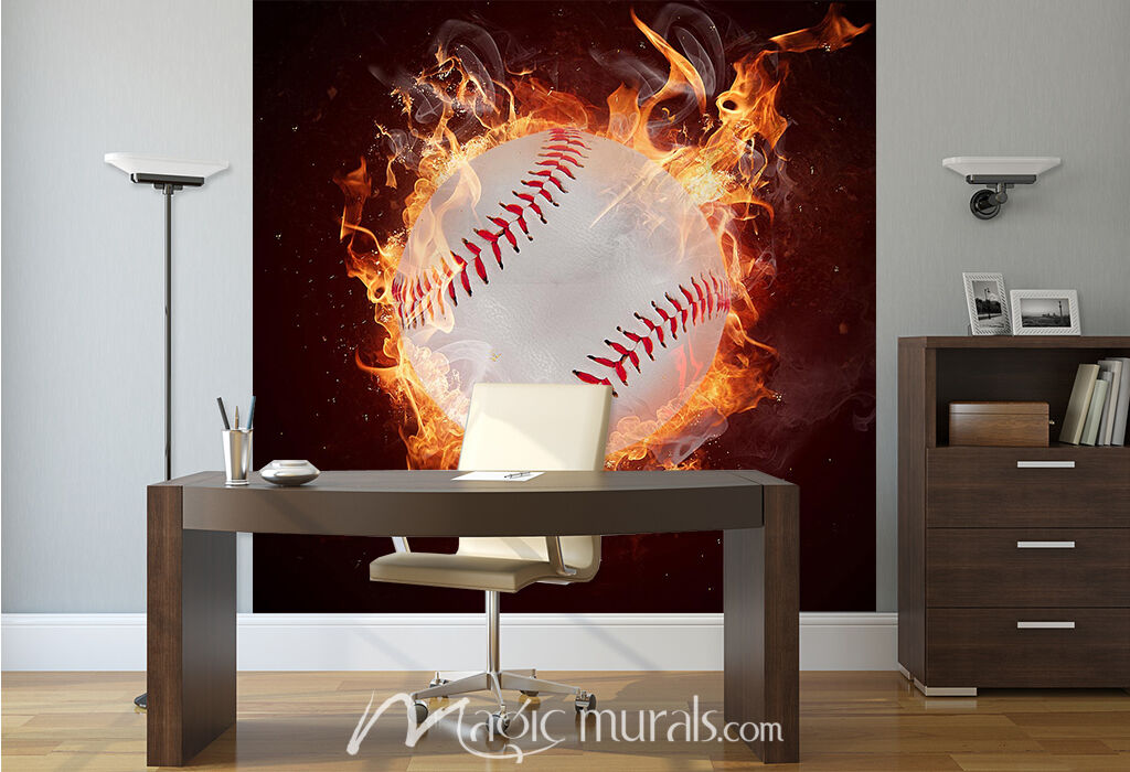 Fire Baseball Wallpaper