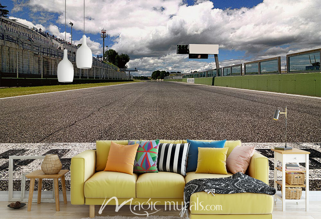Starting Line Wallpaper Wall Mural by Magic Murals