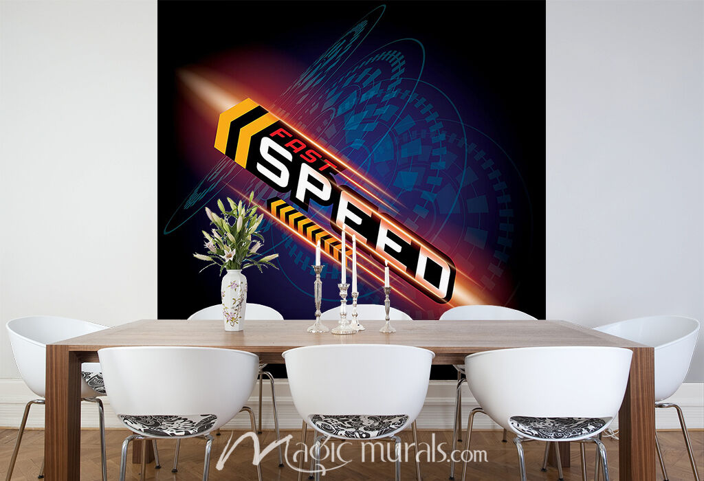 Fast Speed Wallpaper Wall Mural by Magic Murals