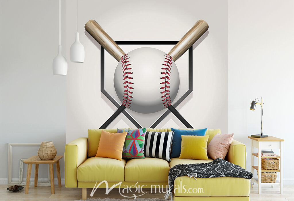 Baseball Home plate Wallpaper Mural by Magic Murals