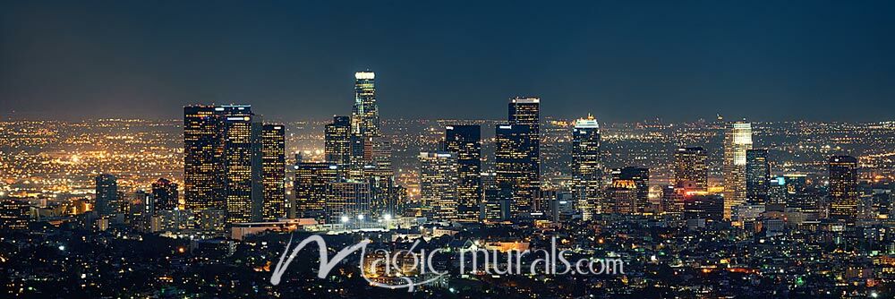 Good Night LA Wallpaper Wall Mural by Magic Murals