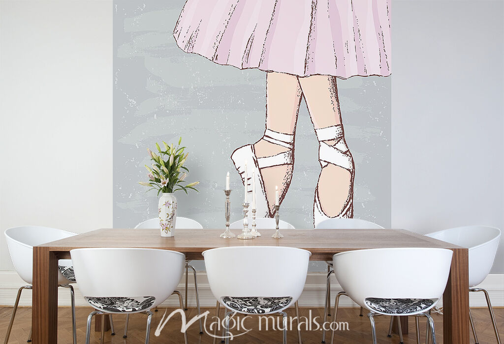 Ballet Pointes Wallpaper Wall Mural by Magic Murals