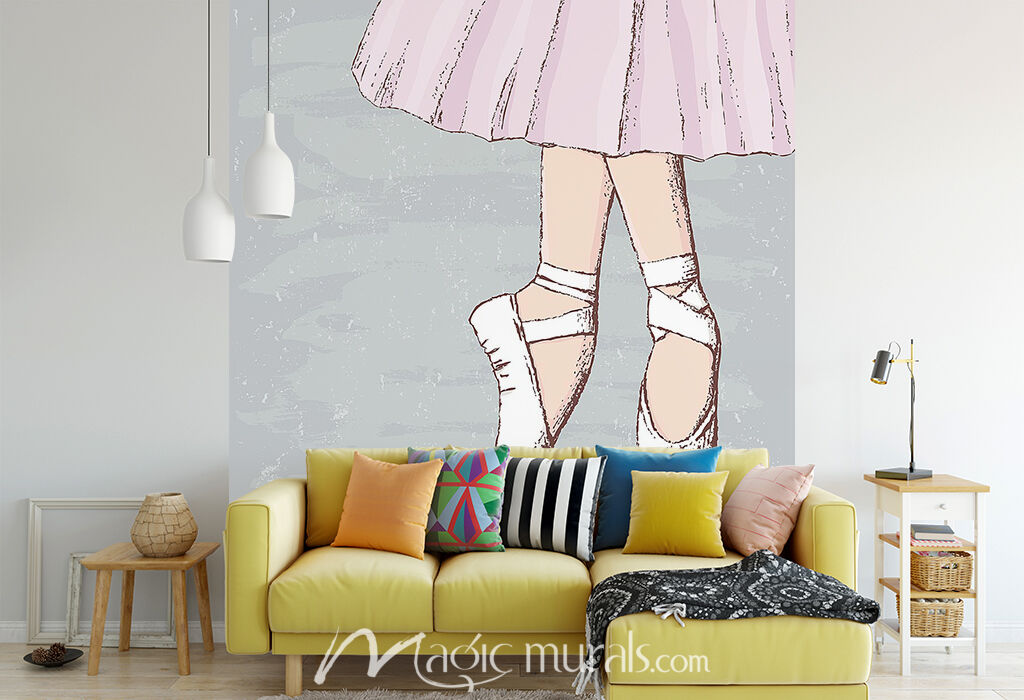 Ballet Pointes Wallpaper Wall Mural by Magic Murals