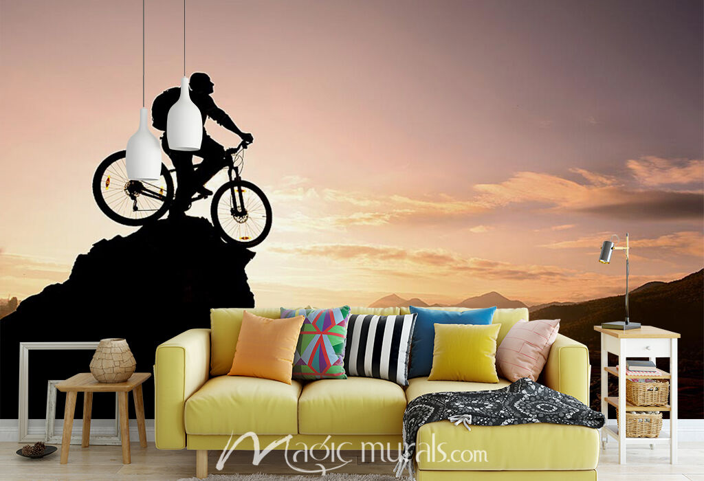 Summit Mountain Bike Wallpaper Mural by Magic Murals