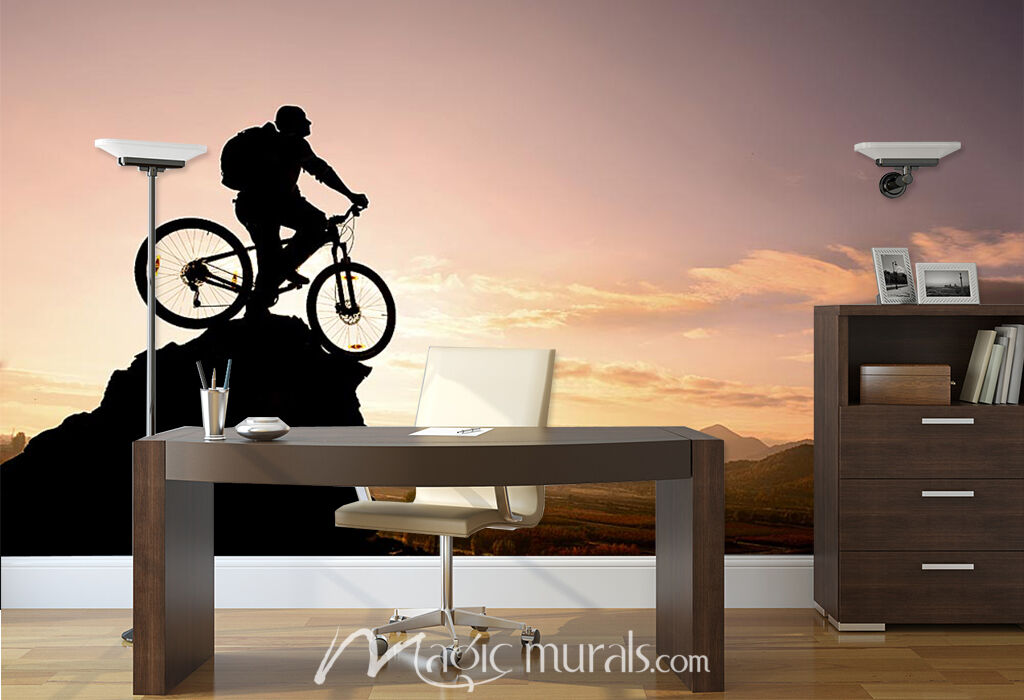 Summit Mountain Bike Wallpaper Mural by Magic Murals