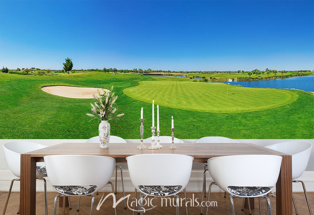 Golf Course Green Wallpaper Wall Mural by Magic Murals