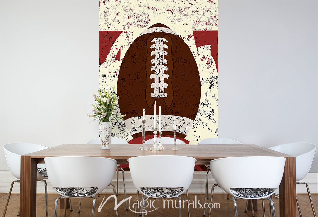 Grunge Football Wallpaper Wall Mural by Magic Murals
