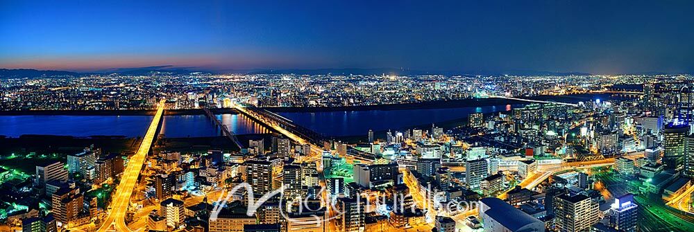 Osaka Horizon Wallpaper Wall Mural by Magic Murals