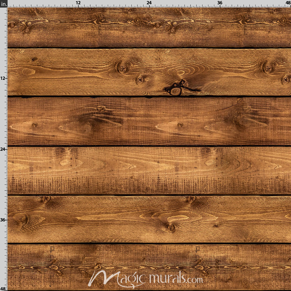 Rustic Brown Wood Paneling Wallpaper Mural by Magic Murals