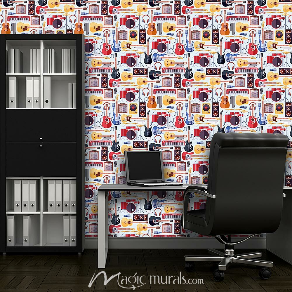 Making Music Wallpaper Wall Mural by Magic Murals