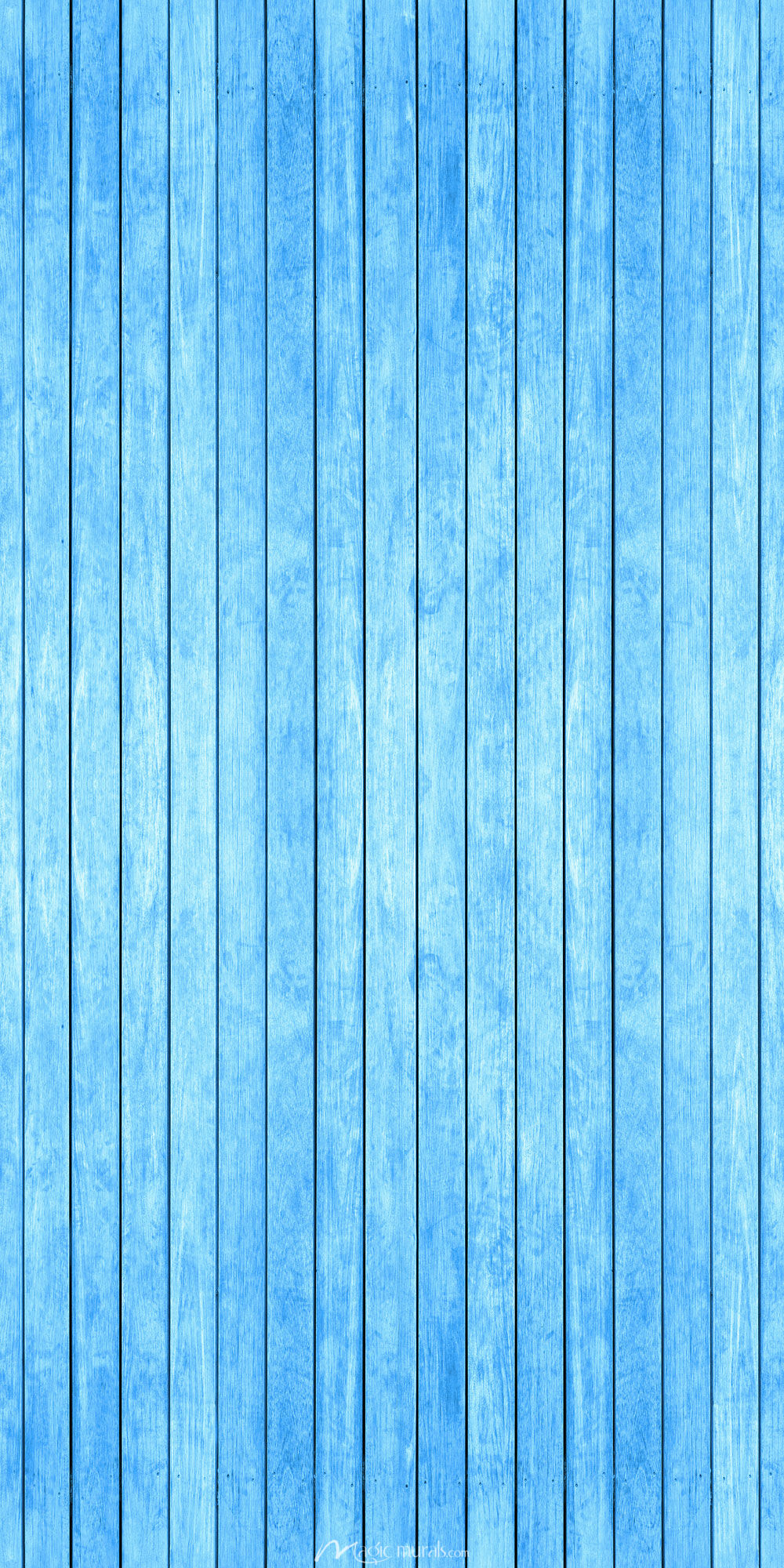 Blue Wood Paneling Wallpaper Wall Mural by Magic Murals
