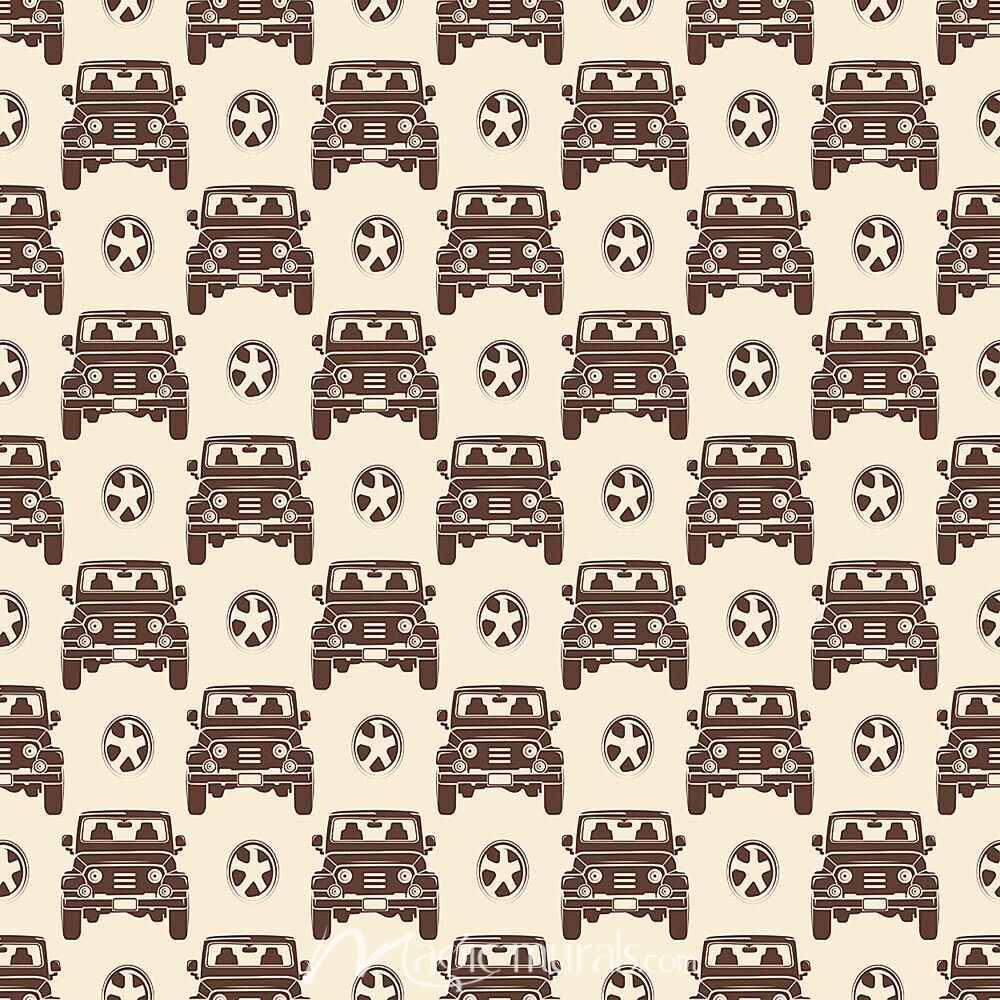 Off Road Pattern Wallpaper Wall Mural by Magic Murals