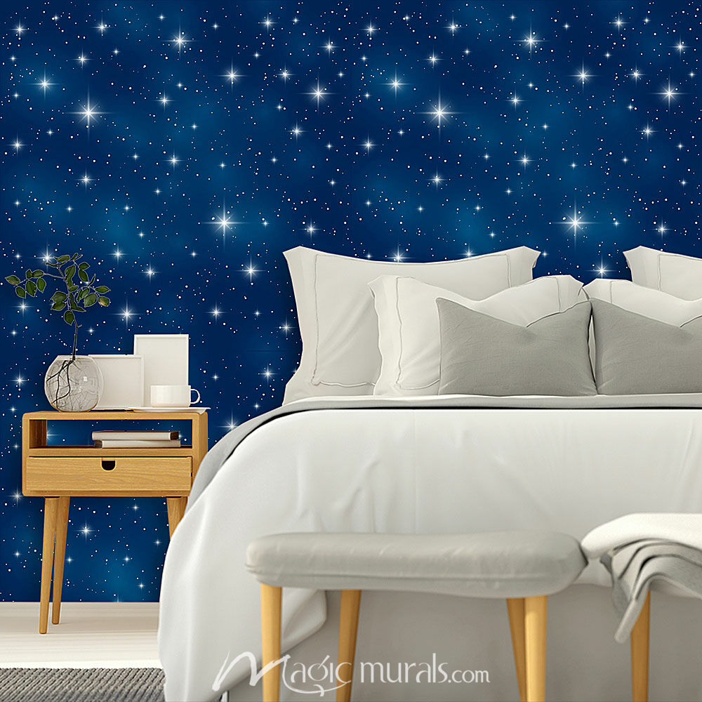 Shining Stars Pattern Wallpaper Mural by Magic Murals