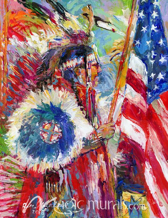 Chief Doug First Nations 4948 Wallpaper Mural by Magic Murals