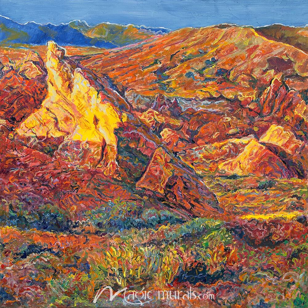 Valley Fire Wallpaper Wall Mural by Magic Murals