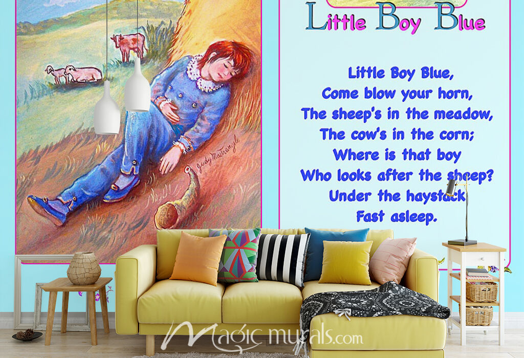 Little Boy Blue Wallpaper Wall Mural by Magic Murals