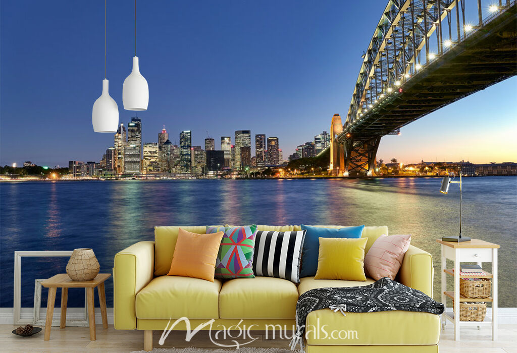 The Harbour Bridge at Sunset Wallpaper Mural by Magic Murals