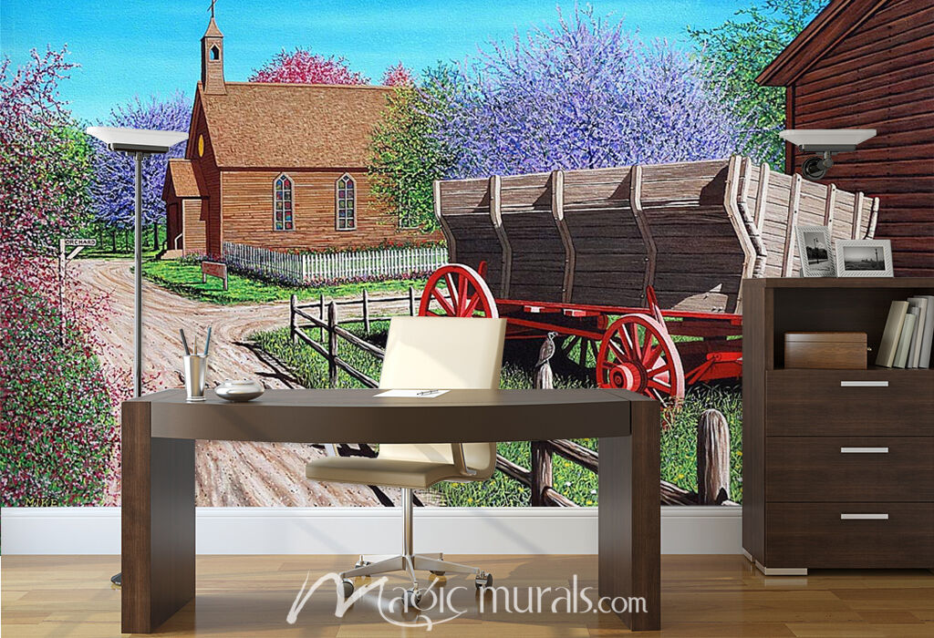 Orchard Prairie Wallpaper Wall Mural by Magic Murals