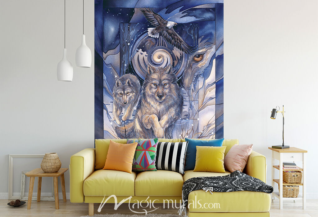 More Wolves Wallpaper Wall Mural by Magic Murals