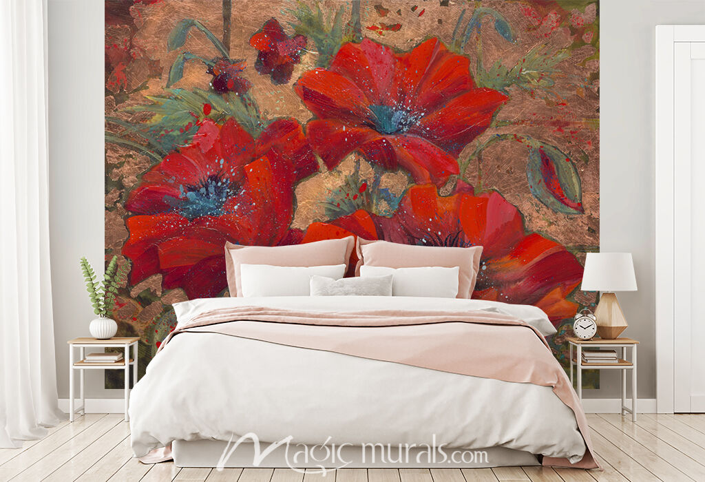 Dressed In Red Wallpaper Wall Mural by Magic Murals