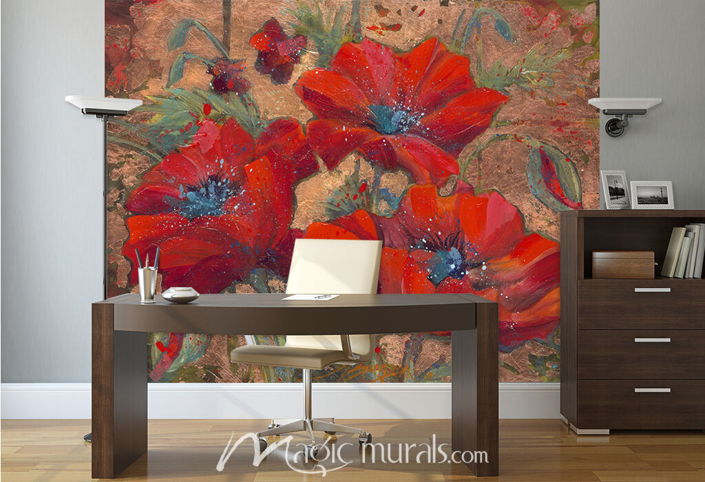 Dressed In Red Wallpaper Wall Mural by Magic Murals