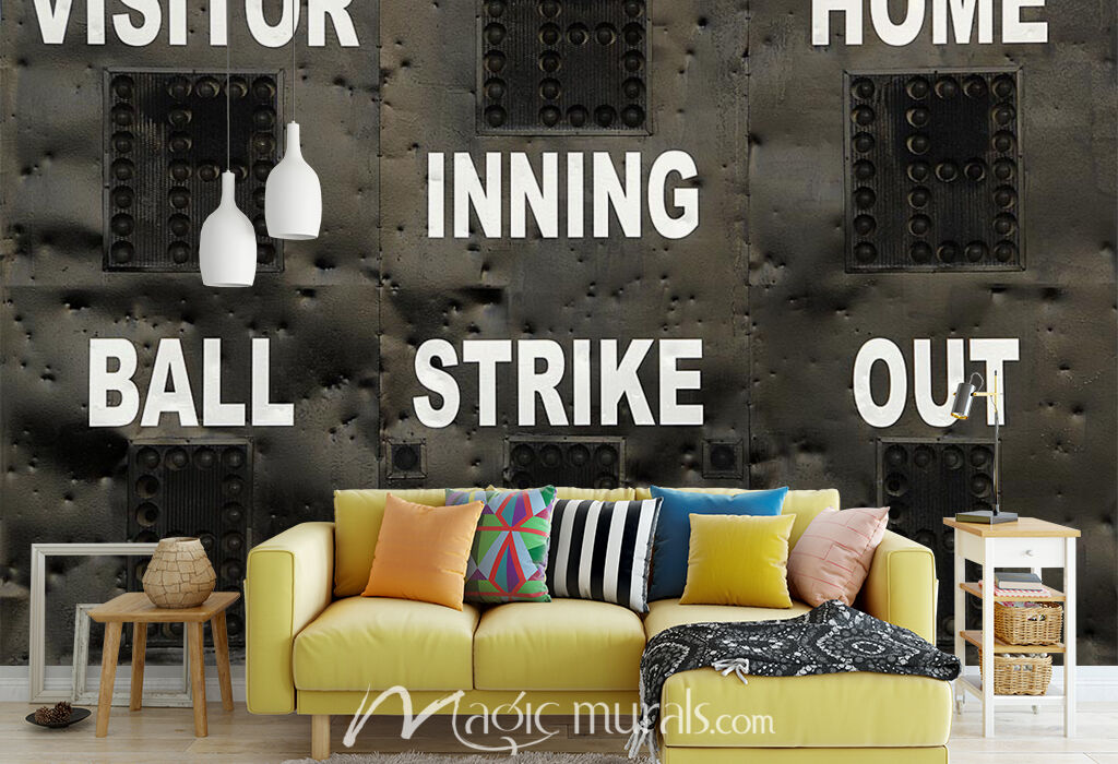 Scoreboard Wallpaper Wall Mural by Magic Murals