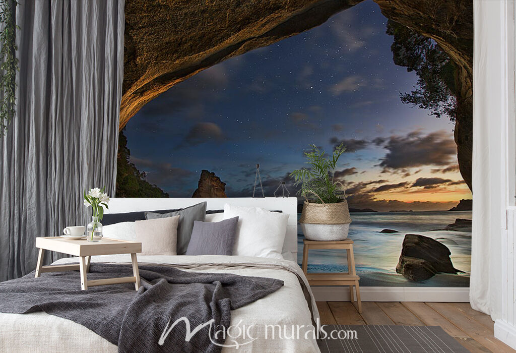 Cathedral Cove New Zealand Wallpaper Mural by Magic Murals