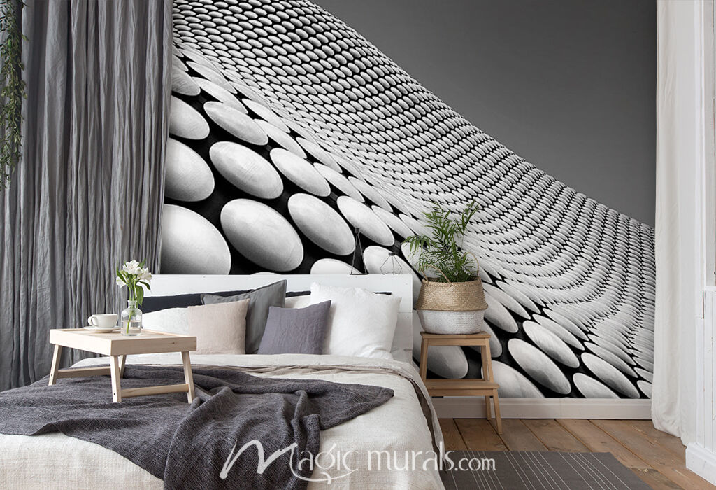 Modern Curve Pattern Wallpaper Mural by Magic Murals
