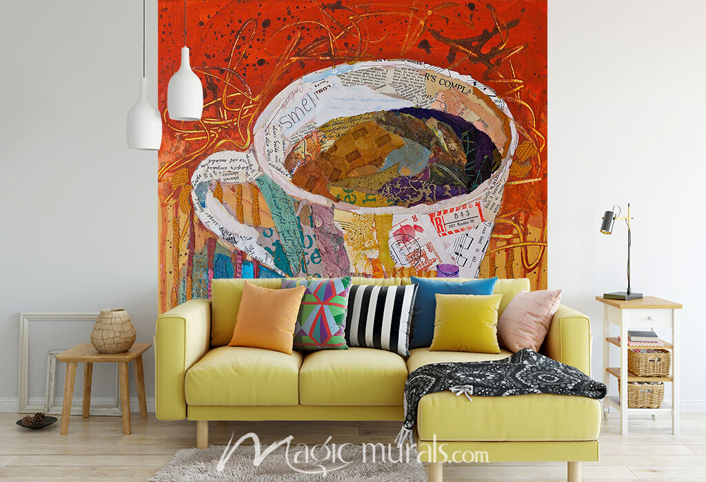 Coffee Talk Wallpaper Wall Mural by Magic Murals
