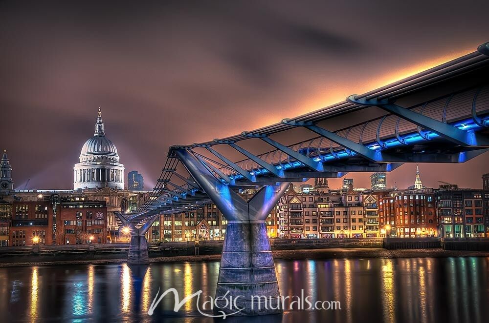 Bridge at St Pauls Cathedral Wallpaper Mural by Magic Murals