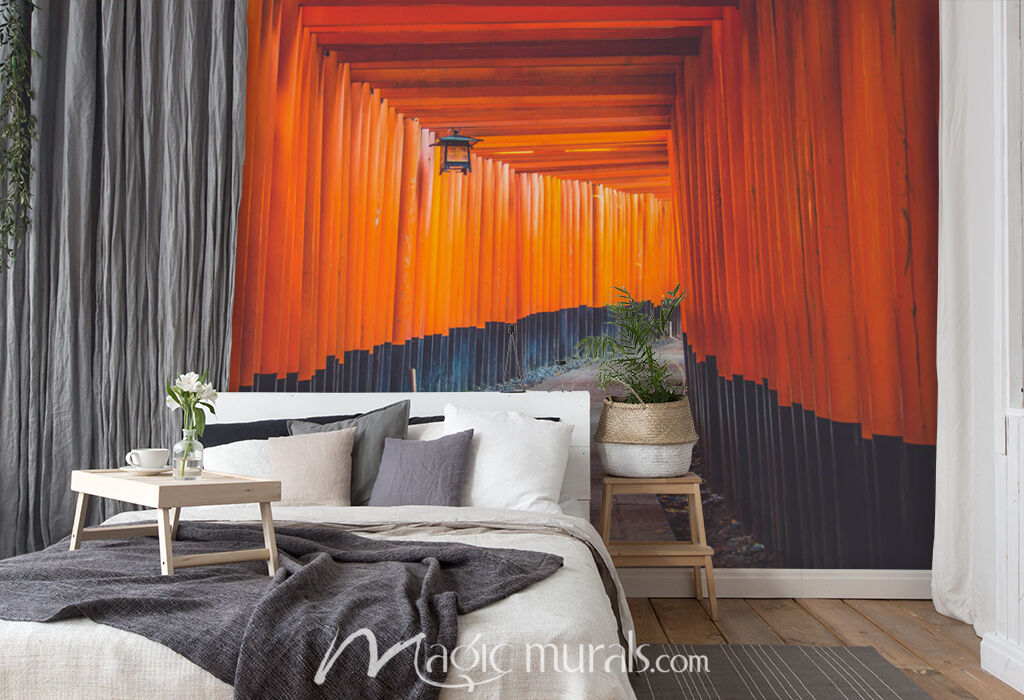 Kyoto City Walkway Wallpaper Wall Mural by Magic Murals