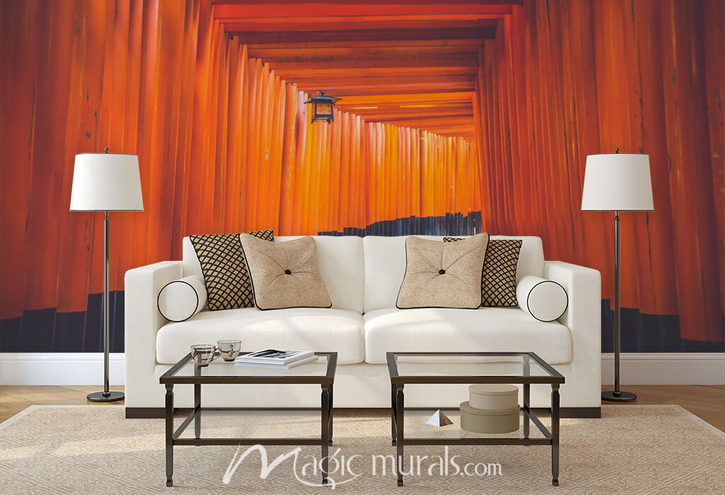 Kyoto City Walkway Wallpaper Wall Mural by Magic Murals