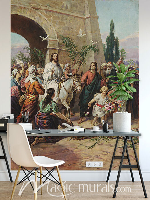 Christ Entering Jerusalem Wallpaper Mural by Magic Murals