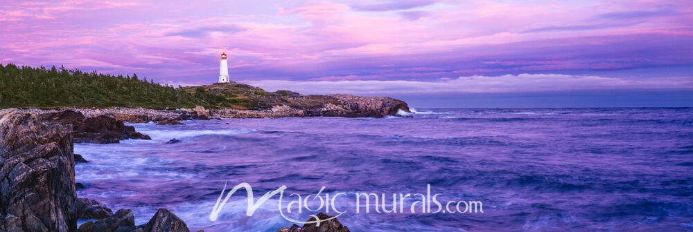 Louisbourg Lighthouse Nova Scotia 3000 Mural by Magic Murals