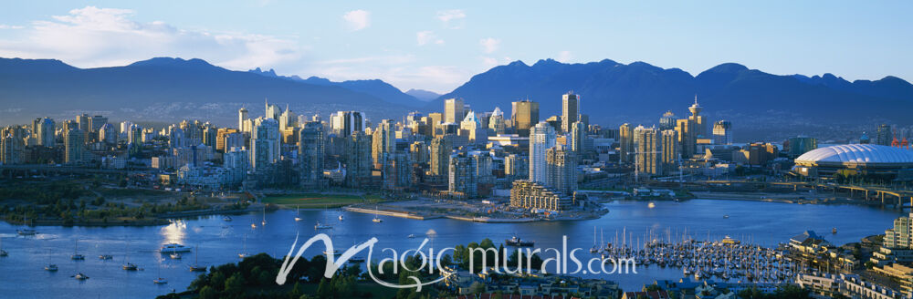 Vancouver BC Skyline 7148 Wallpaper Mural by Magic Murals