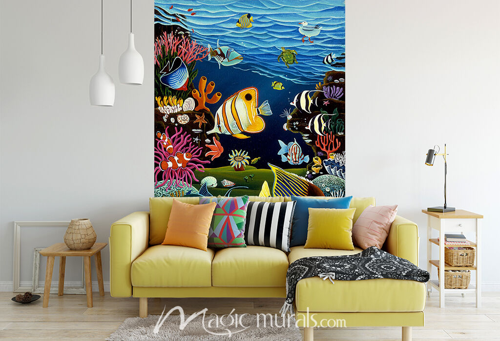 Coral Reef Wallpaper Wall Mural by Magic Murals