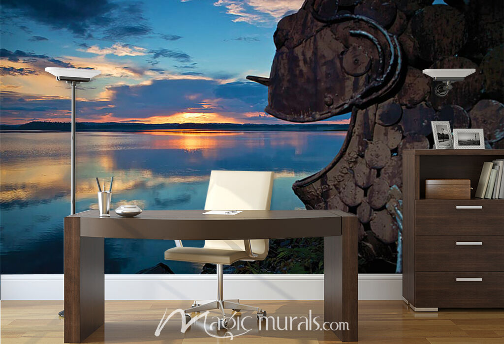 Midnight Sunset Wallpaper Wall Mural by Magic Murals