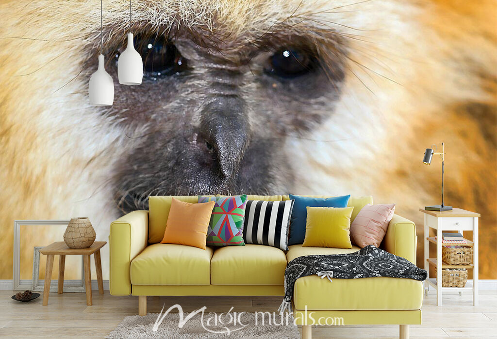 Gibbon Wallpaper Wall Mural by Magic Murals