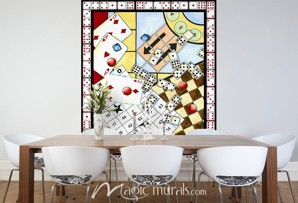 Games Galore I Wallpaper Wall Mural by Magic Murals