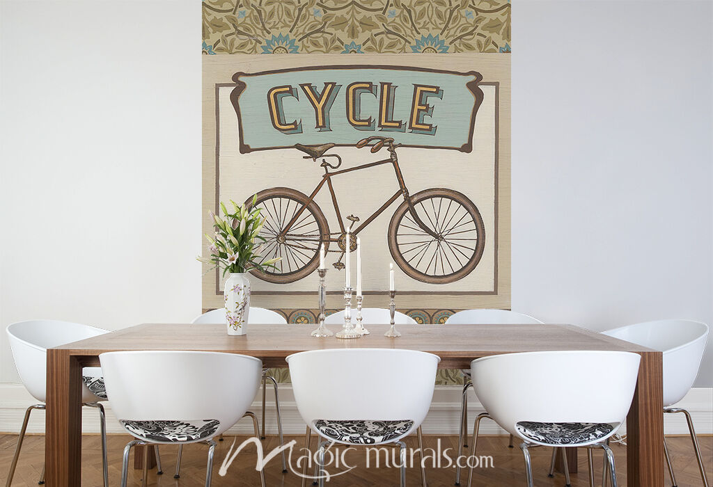 Cycle Wallpaper Wall Mural by Magic Murals
